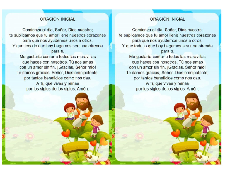 Oracion Inicial | PDF