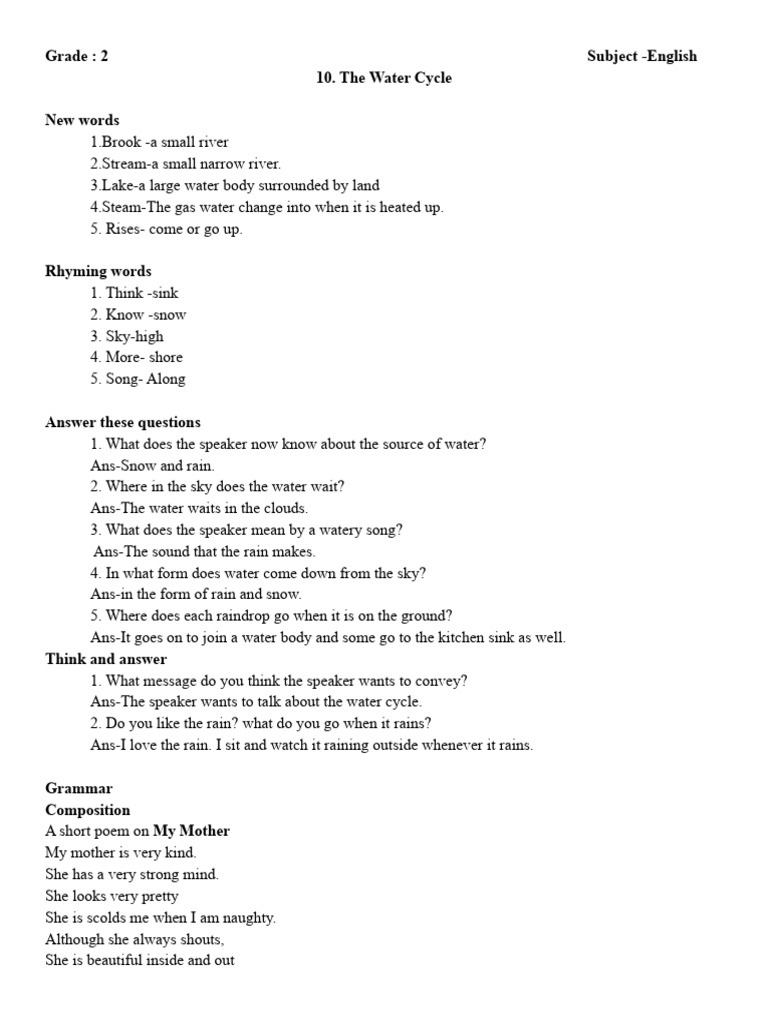 L10.The water cycle | PDF