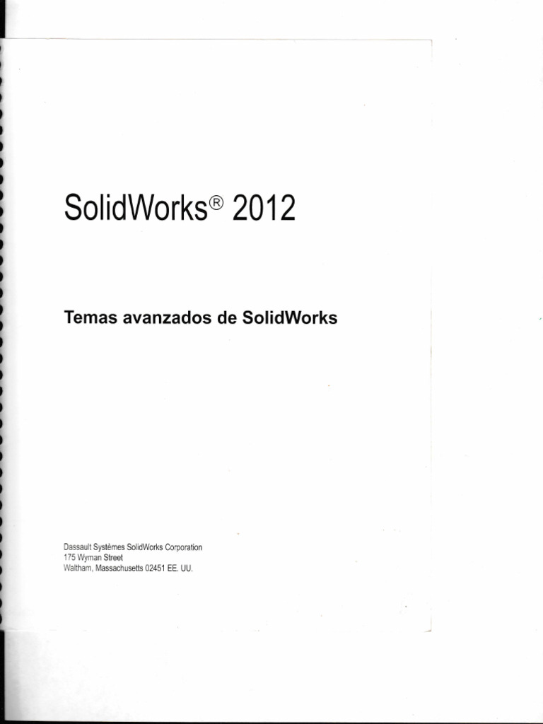 Manual Avanzado Solidworks | PDF