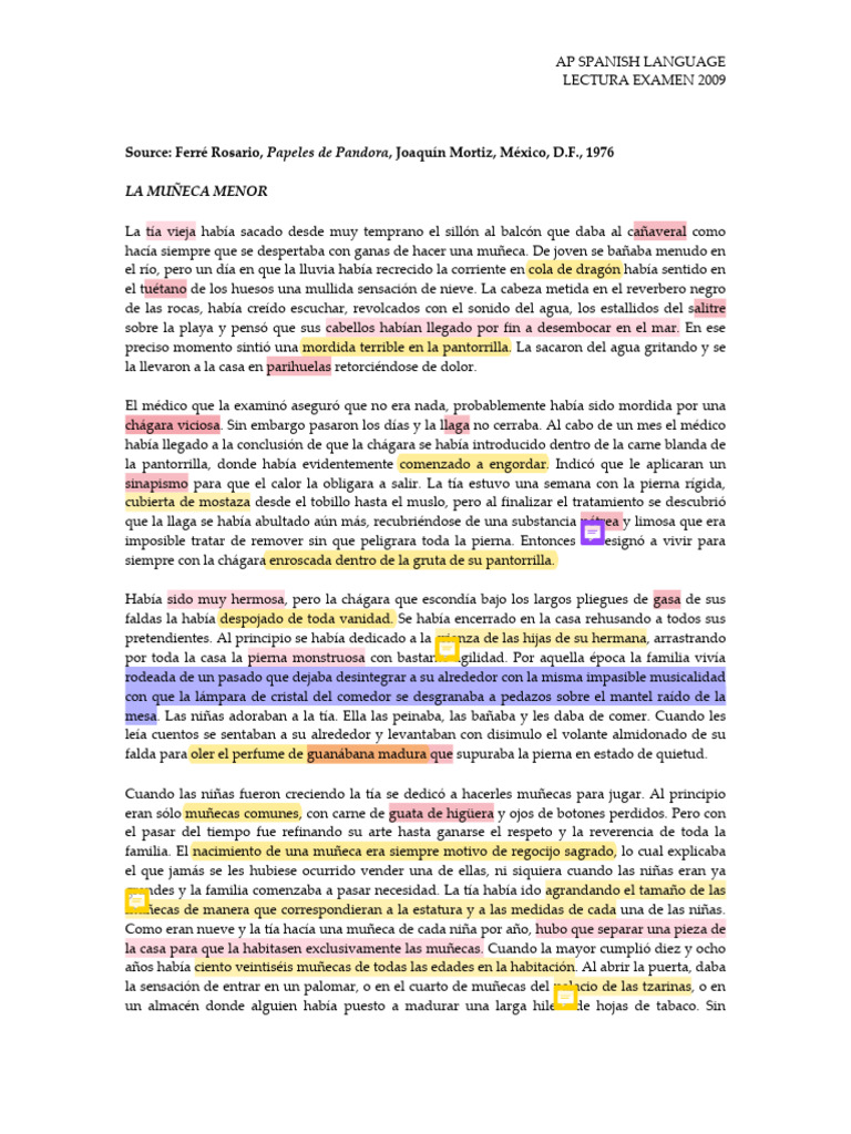 La muñeca menor de Rosario Ferré | PDF
