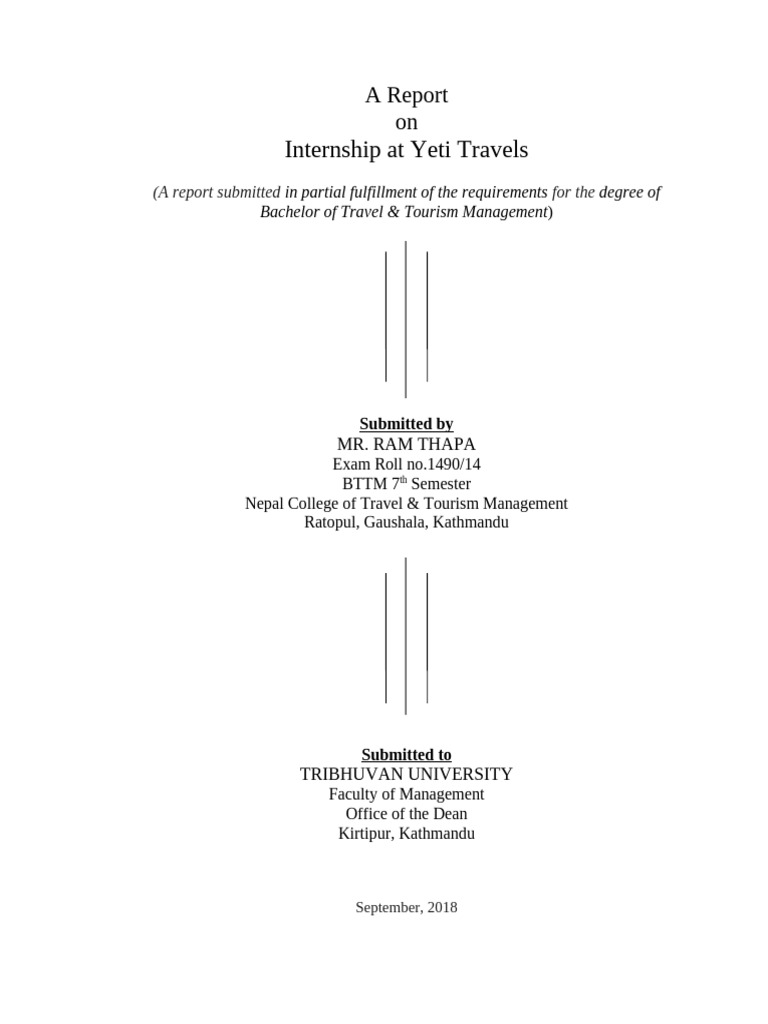 Internship Report Cover Page (1) | PDF