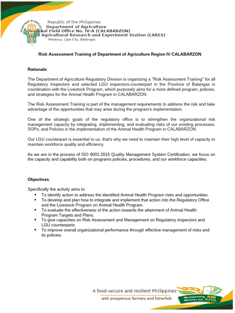 Training Design Risk Assessment Training | PDF | Risk | Risk Assessment