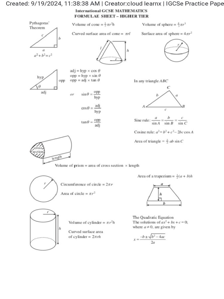 IGCSE Practice Paper III | PDF