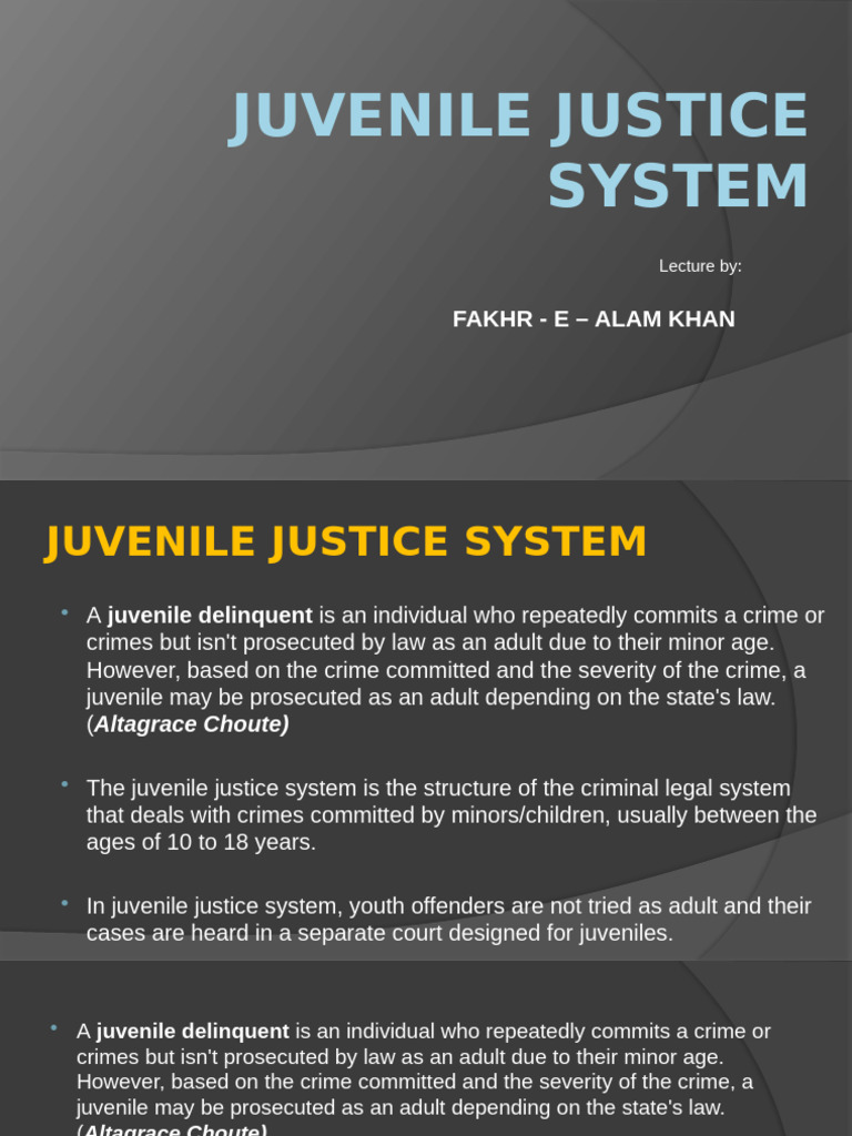 Juvenile justice system CJS - Copy | PDF | Juvenile Delinquency ...