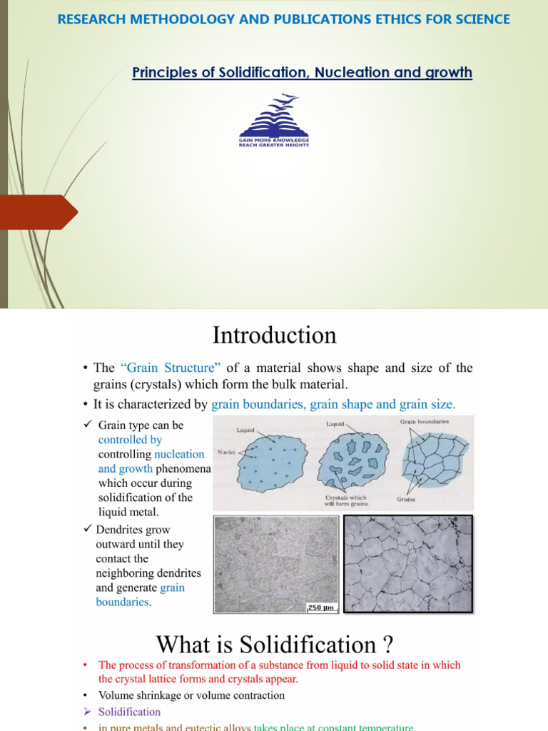 Solidification & Nucleation Basics | PDF