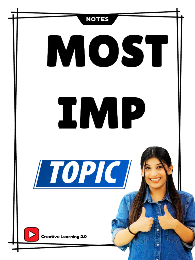 Most Imp Topic by Kritii Dii (1) | PDF
