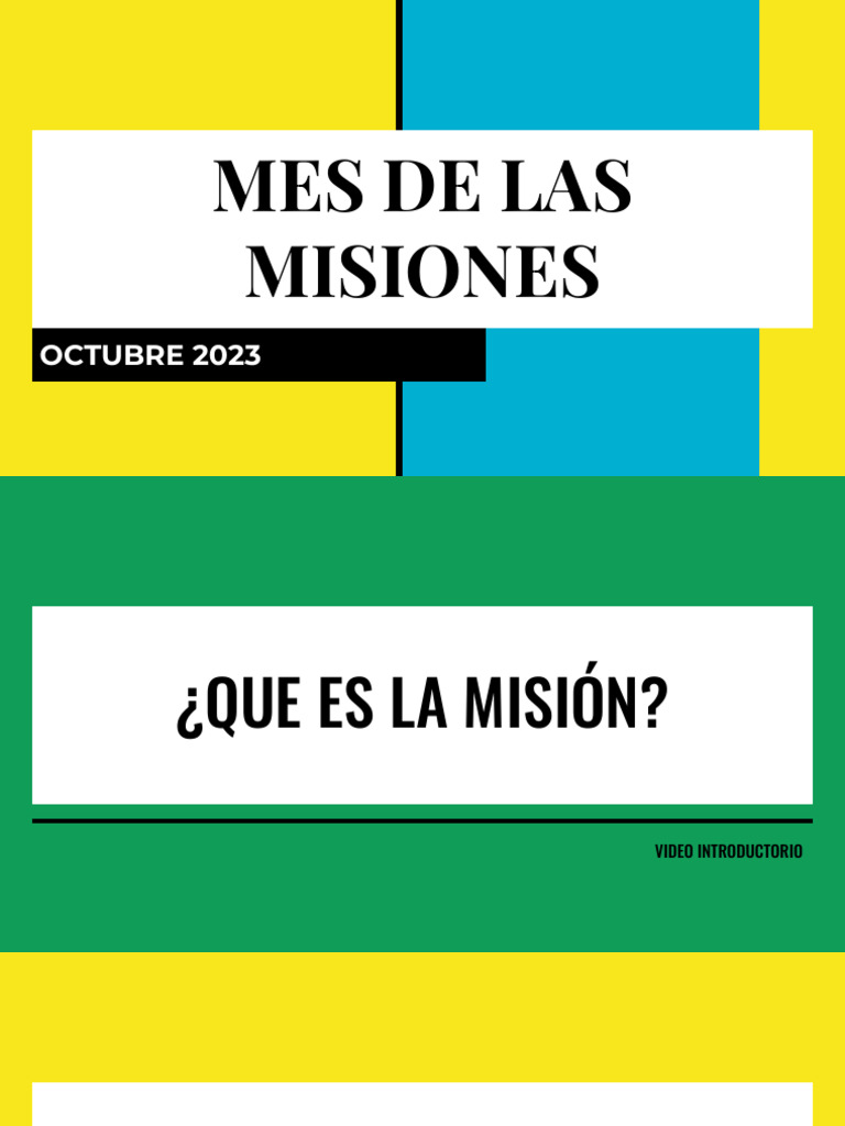 Mes de Las Misiones | PDF