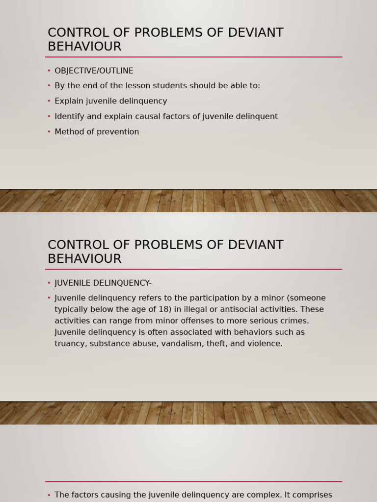 Juvenile Delinquency: Causes and Prevention | PDF | Juvenile ...