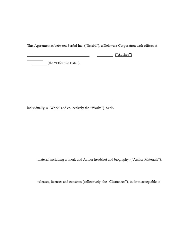 Scribd Reprint Contract Redacted | PDF | Arbitration | Lawsuit