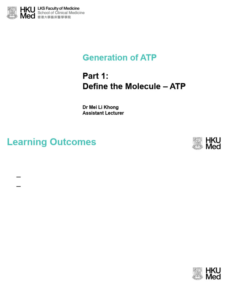ATP Generation and Clinical Implications | PDF | Adenosine Triphosphate ...