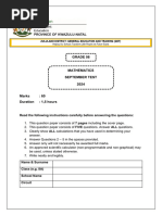 2022 Term 3 Math Grade 8 Common Test-1 | PDF | Mathematical Objects ...