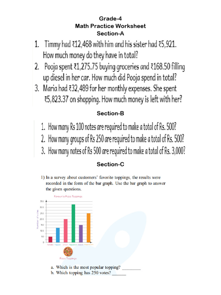 Grade 4 Worksheet | PDF