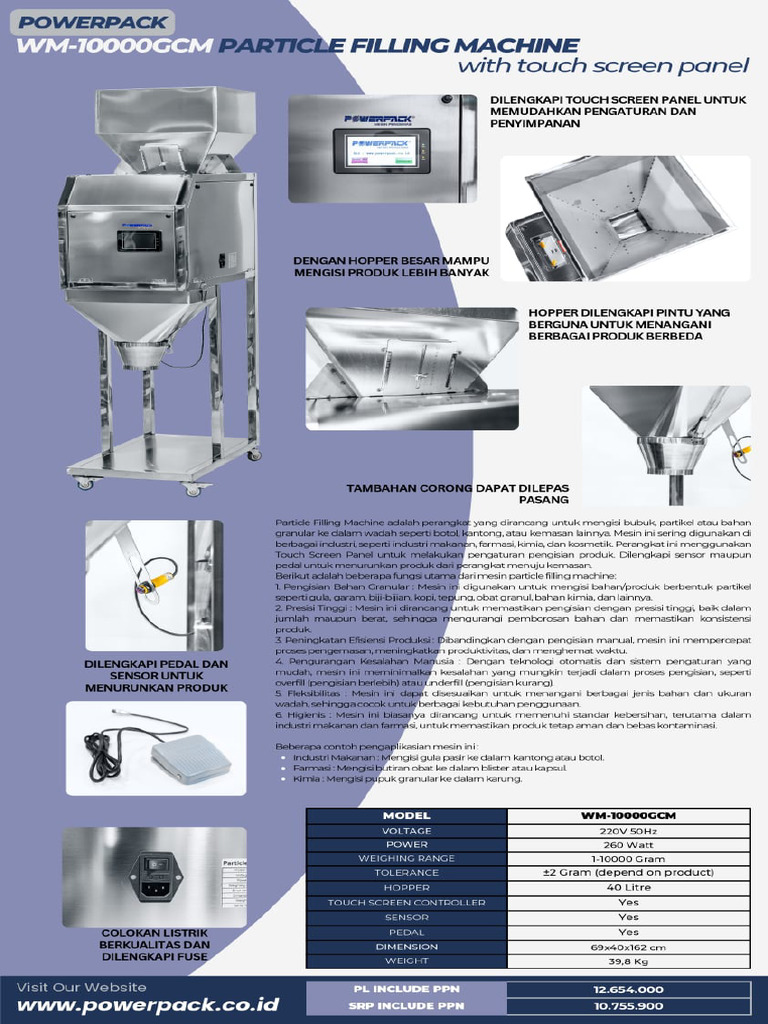 Fomac Particle Filing Machine | PDF