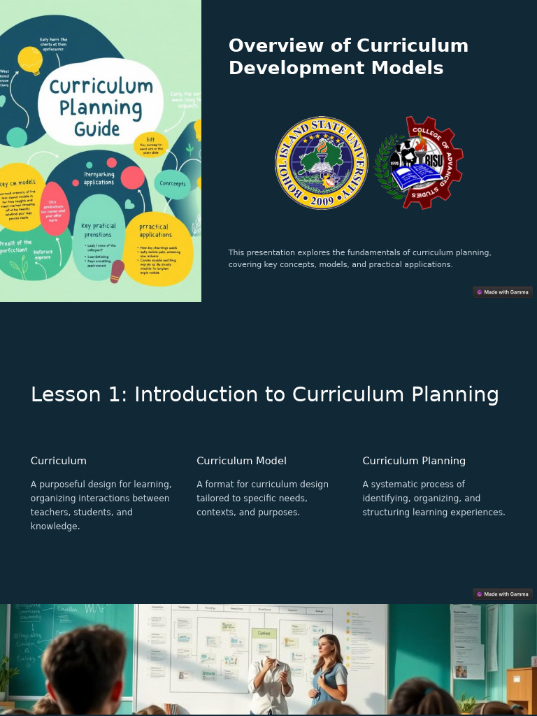 Overview of Curriculum Development Models | PDF | Curriculum | Educational Assessment