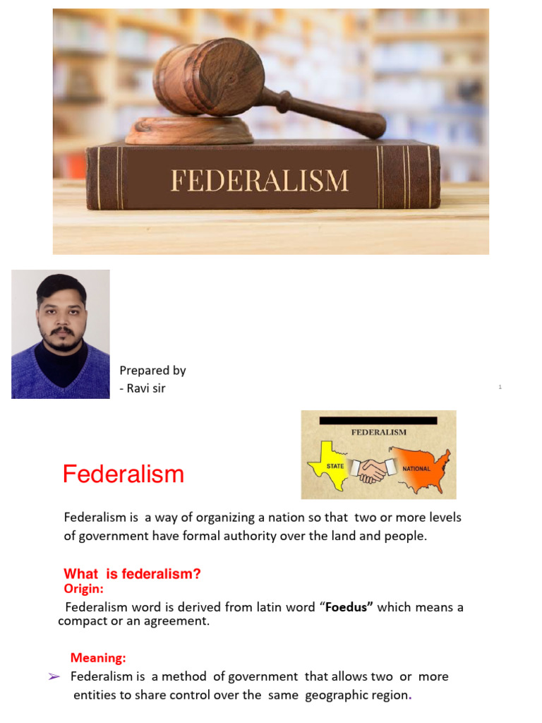 PPT -Federalism Revision Notes | PDF | Federalism | Federation