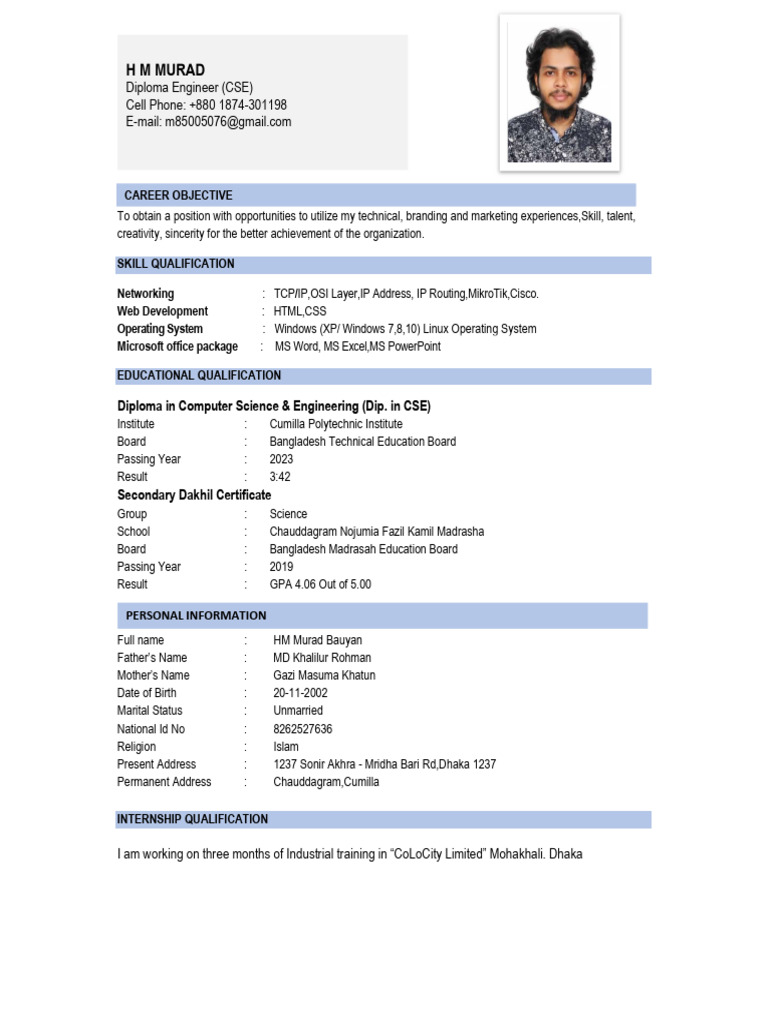 MURAD CV-1 | PDF | Computing