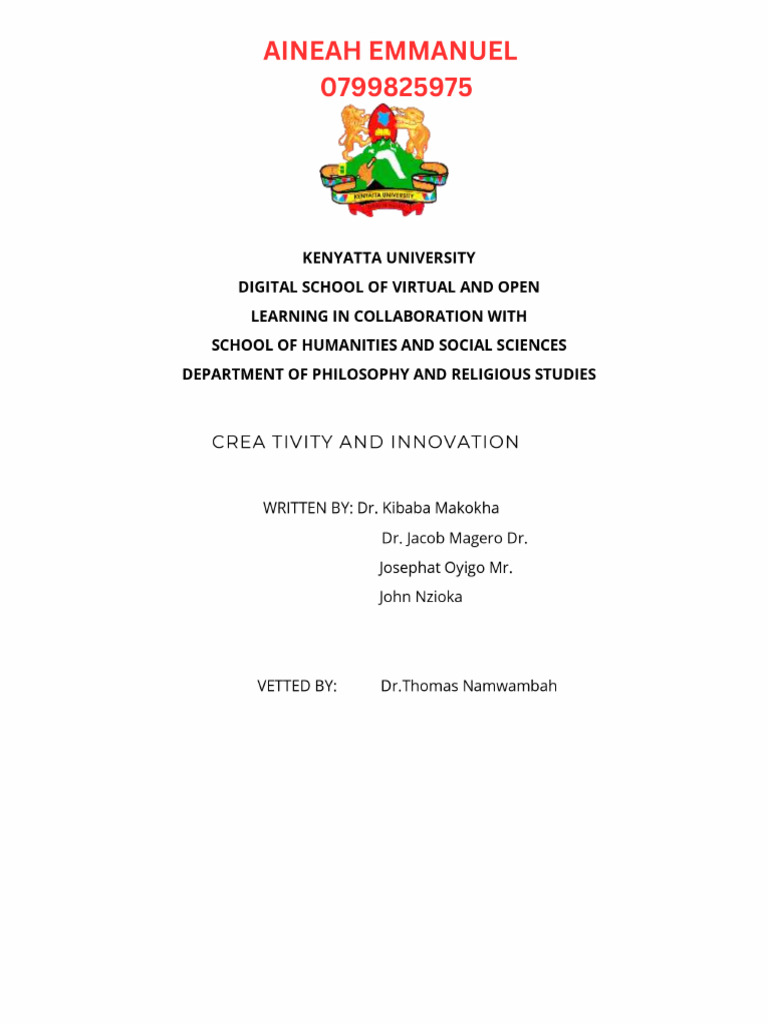 UCU 112 MODULE BY AINEAH EMMANUEL 0799825975.pdf - 20250103 - 102144 - 0000 | PDF