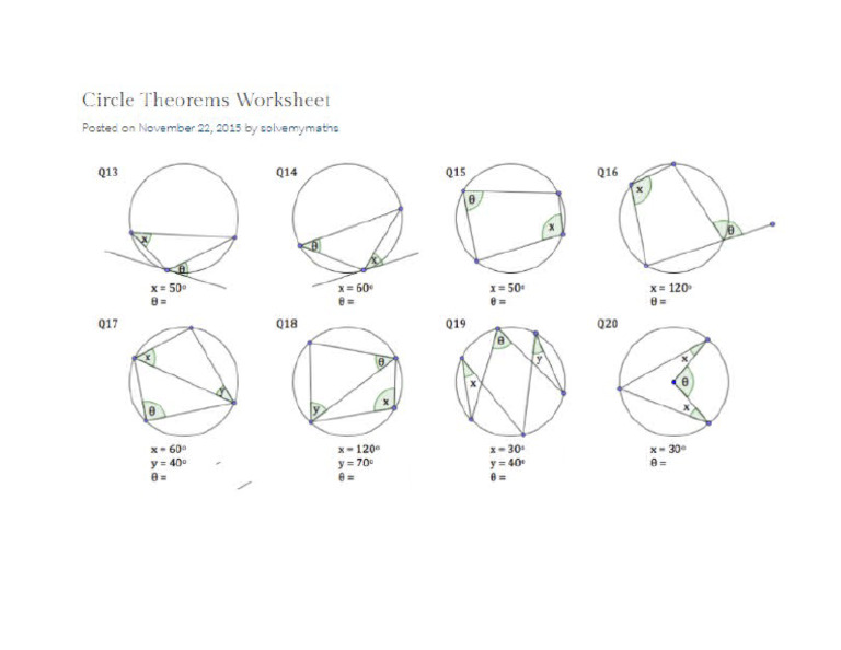 Circle Theorems | PDF