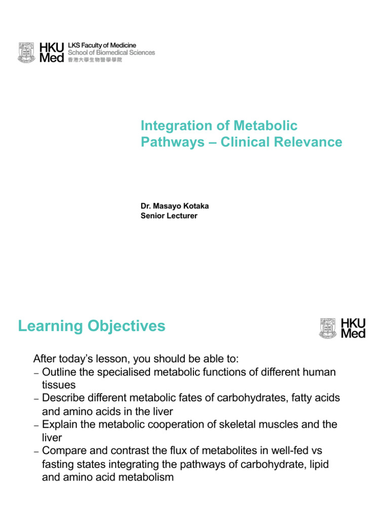IAS21 Integrated Metabolism - Clinical Relevance | PDF