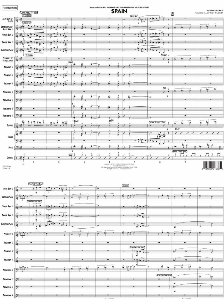 Spain Conductor Score | PDF