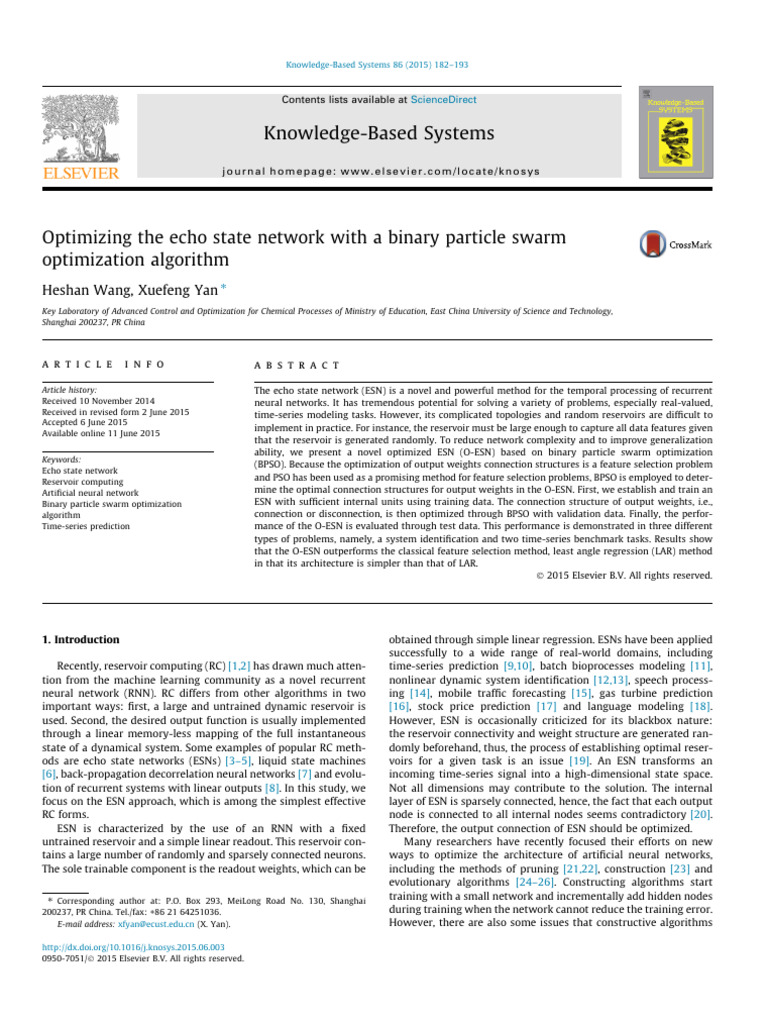 2015-Elsevier-Optimizing the echo state network with a binary particle swarm optimization ...
