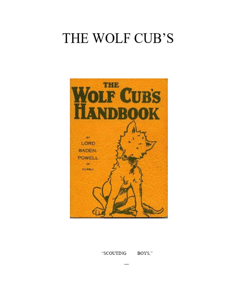 Wolf Cubs Handbook | PDF | Bagheera | Shere Khan