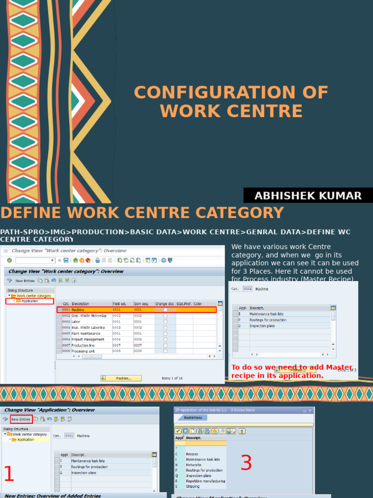 Configuration of Work Centre | PDF | Parameter (Computer Programming ...