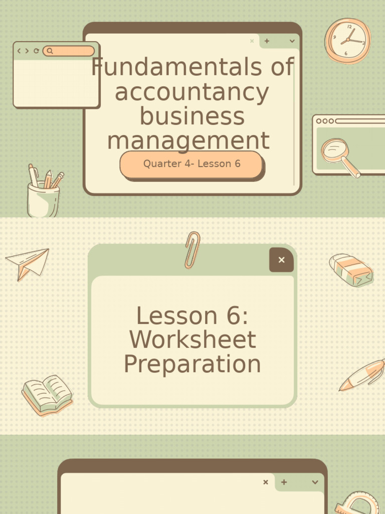 FABM 1 Q4 L6 Worksheet Preparation Merchandising Business | PDF ...