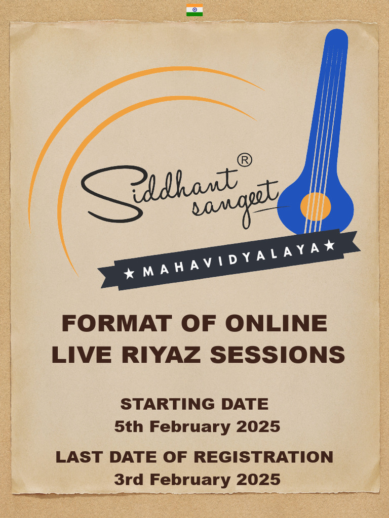 Format of Live Riyaz Sessions | PDF | Classical And Art Music Traditions