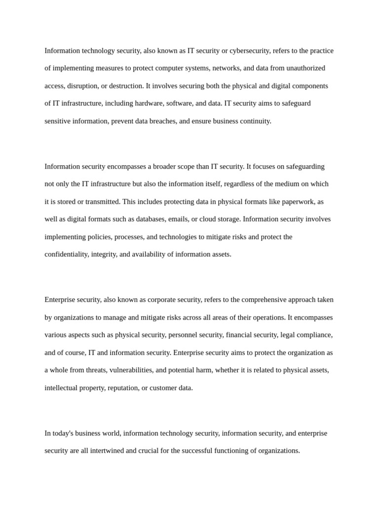 Bus 2202 Written Assignment Unit 7 | PDF | Information Security | Security