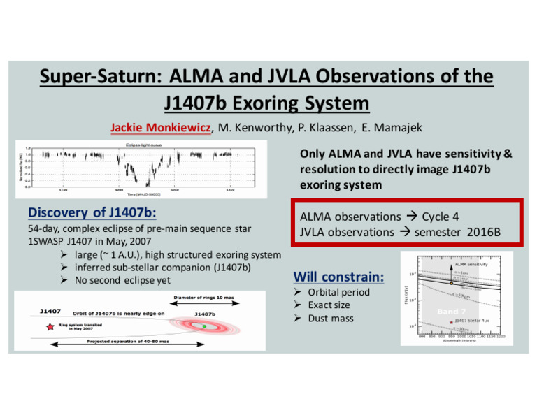 J1407b Exoring System Observations | PDF