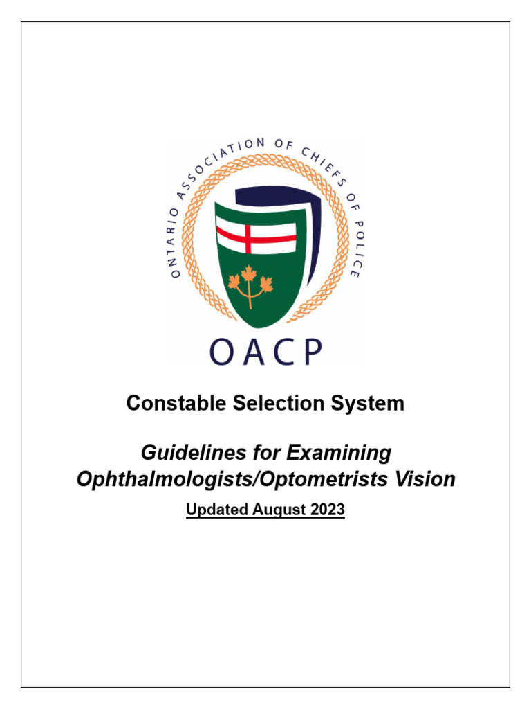 Guidelines For Vision Specialists August 2023 | PDF | Visual Acuity ...