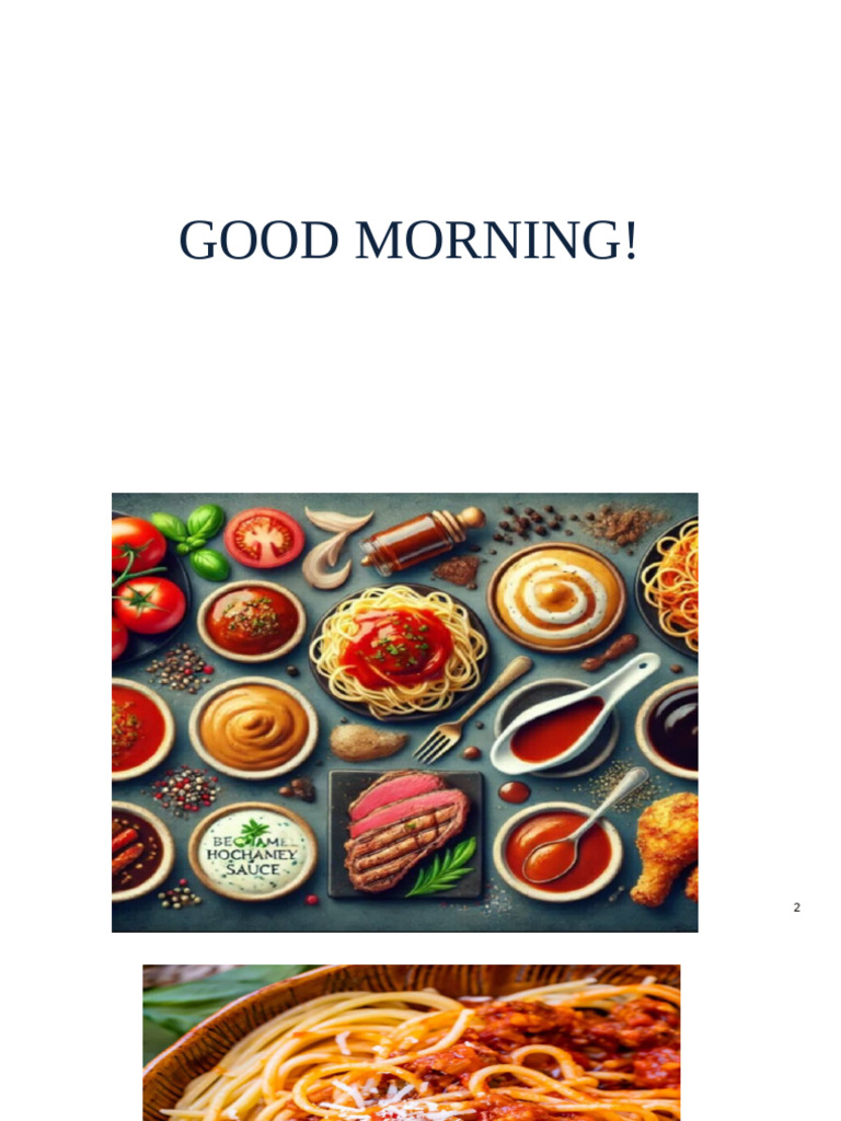 Essential Sauces for Culinary Mastery | PDF | Sauce | Food And Drink ...