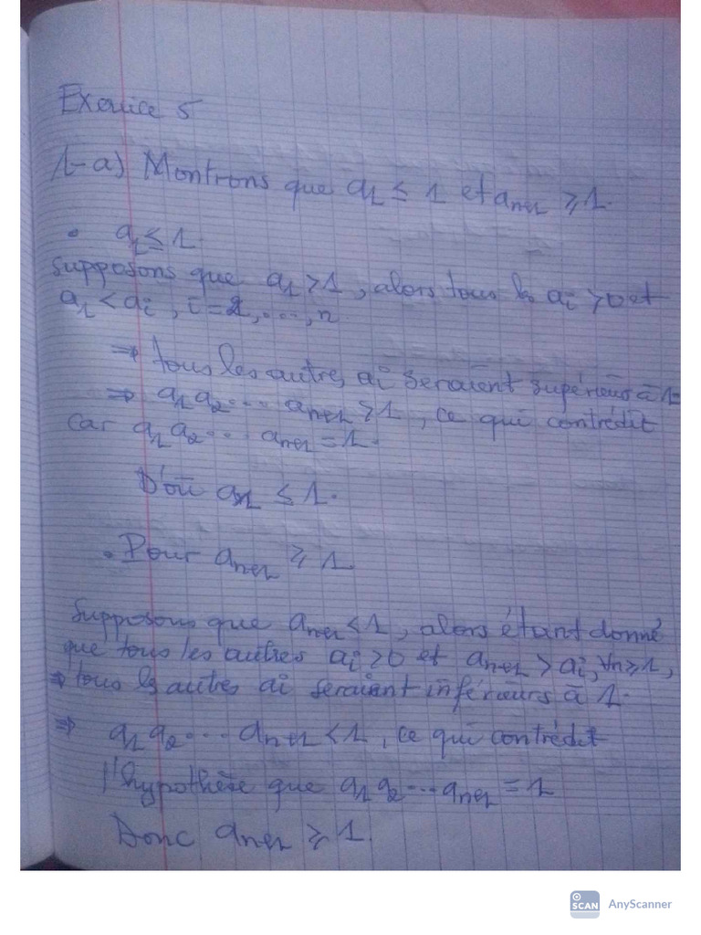 Essai de résolution de l'exercice 5 | PDF