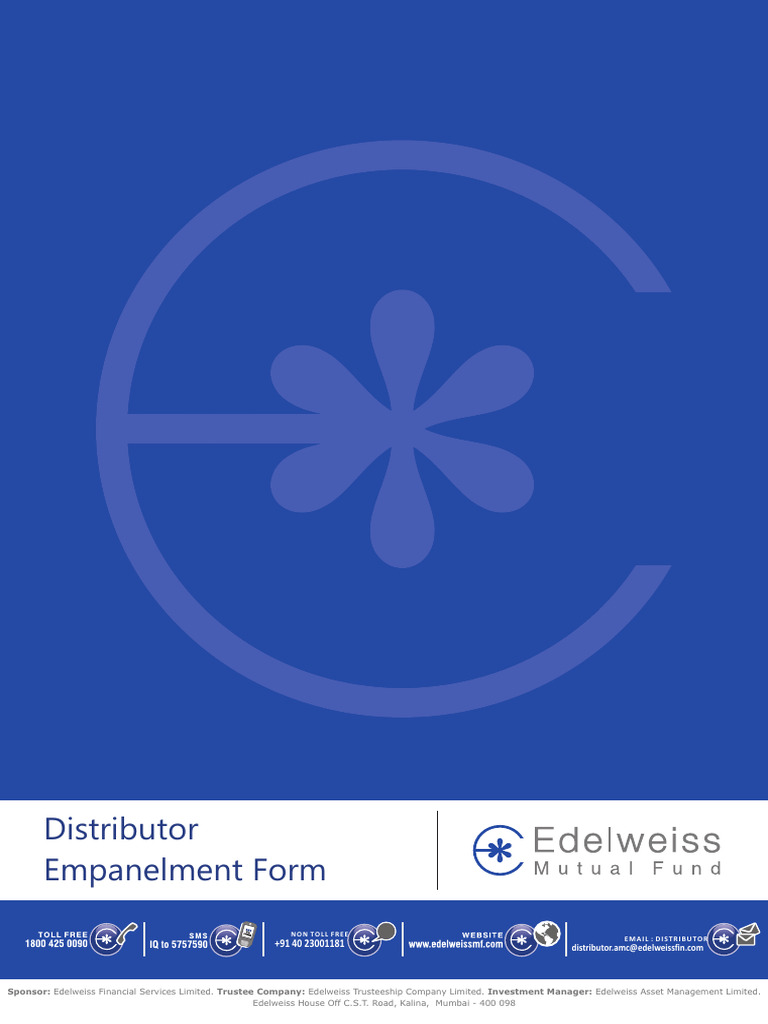 Edelweiss Mutual Fund Distributor Empanelment | PDF | Personal ...
