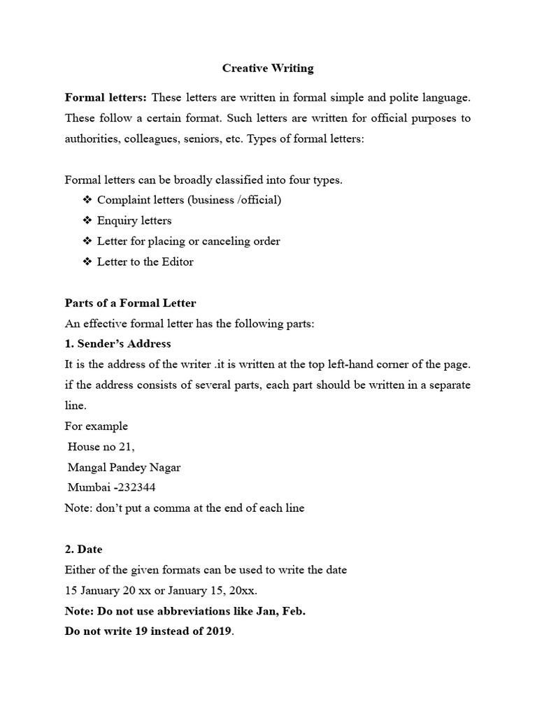 Creative Writing-Letter & Analytical Paragraph | PDF