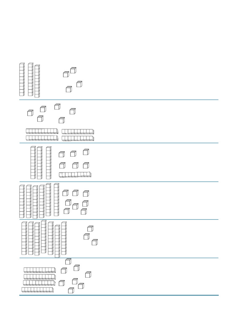 1st Grade Base Ten Blocks Count Tens Ones 4 - Redacted | PDF