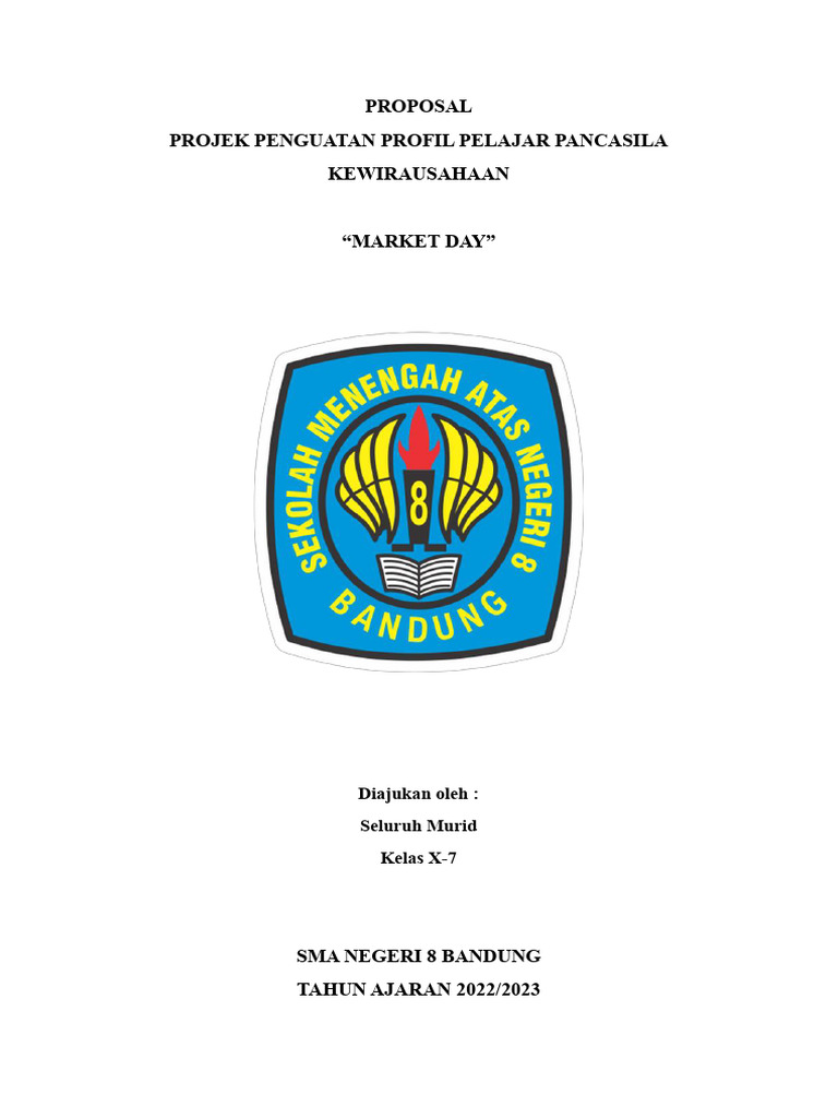 Proposal Market Day - X-7 | PDF