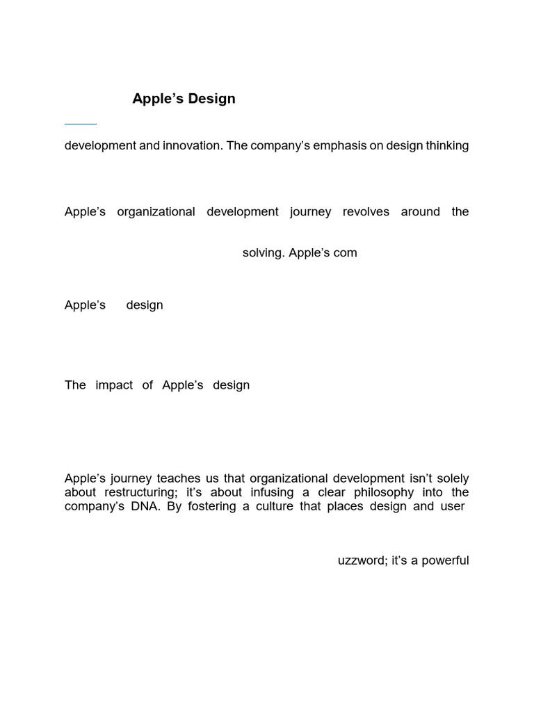 Apple's Design-Centered Culture | PDF