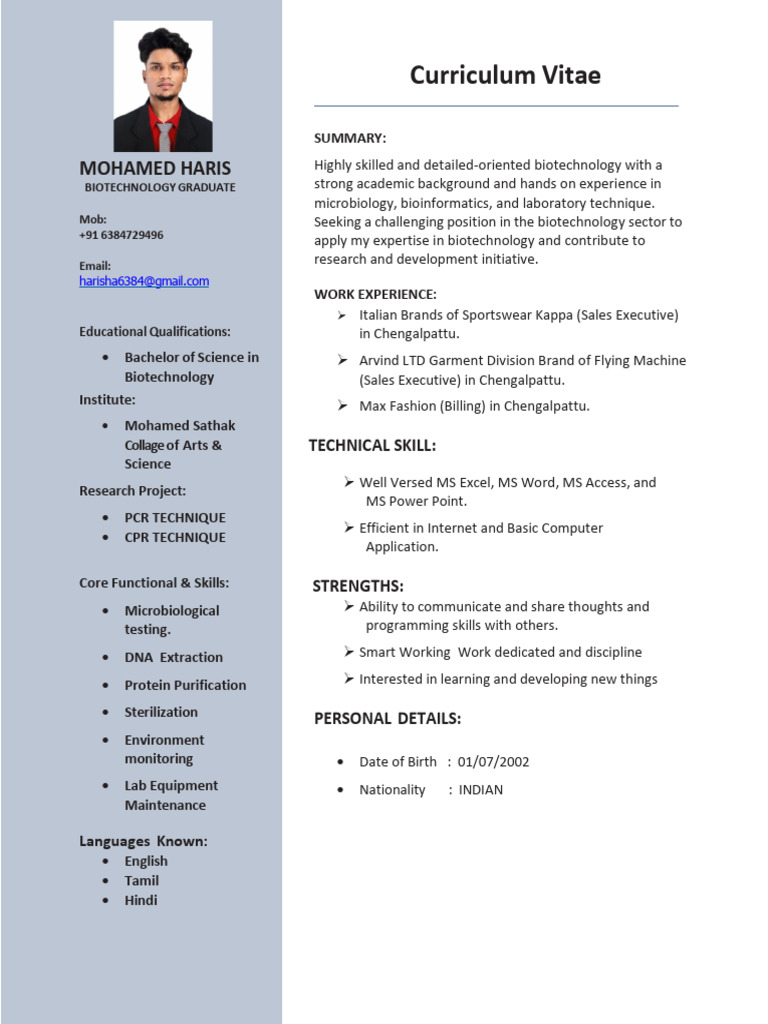 Mohamed Harish CV | PDF