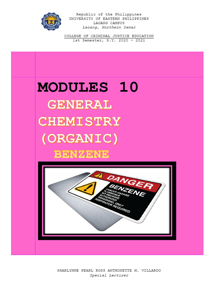 MODULE 10 BENZENE For Upload PDF | PDF | Benzene | Toluene
