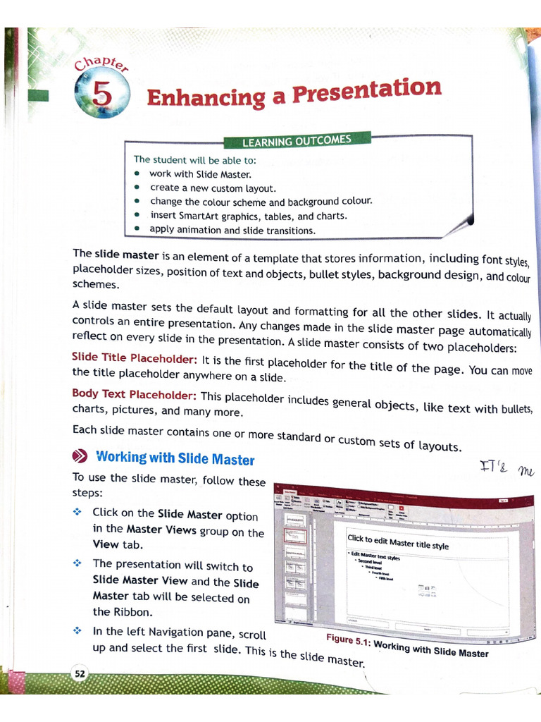 Class5 Ch5 Enhancing a Presentation | PDF