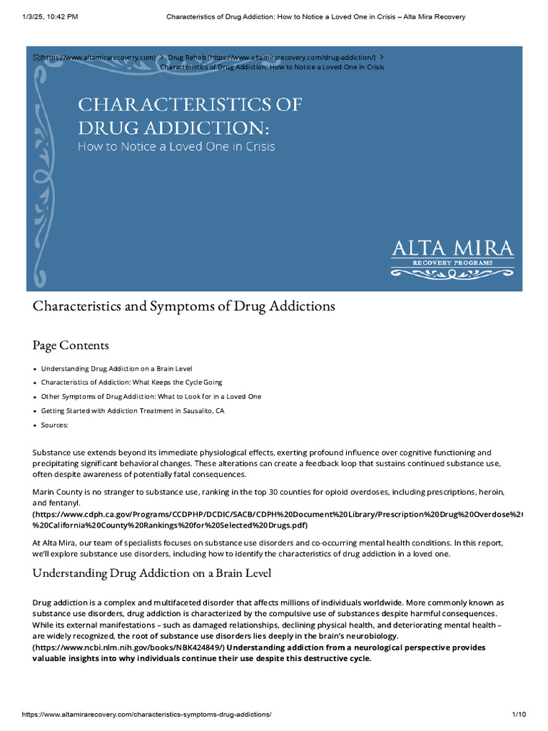 Characteristics of Drug Addiction_ How to Notice a Loved One in Crisis ...