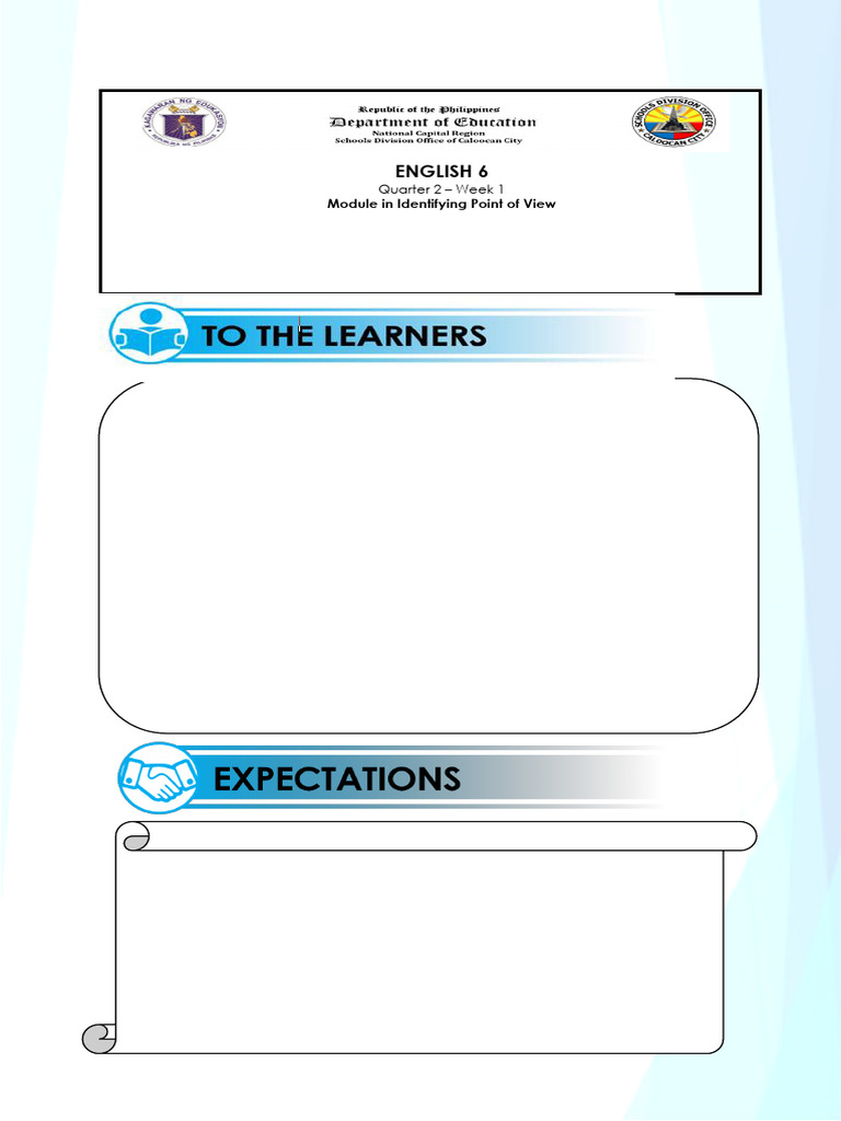 English 5 Q2 Week 2 | PDF | Narration