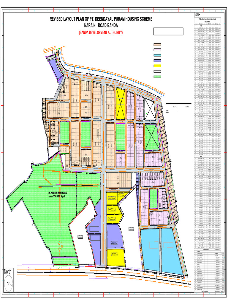 Map_Pt. DeenDayalPuram REVISED LAYOUT-DDP-23-06-2022-Model | PDF