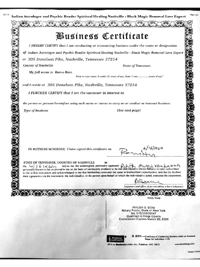 Business License Nashville | PDF