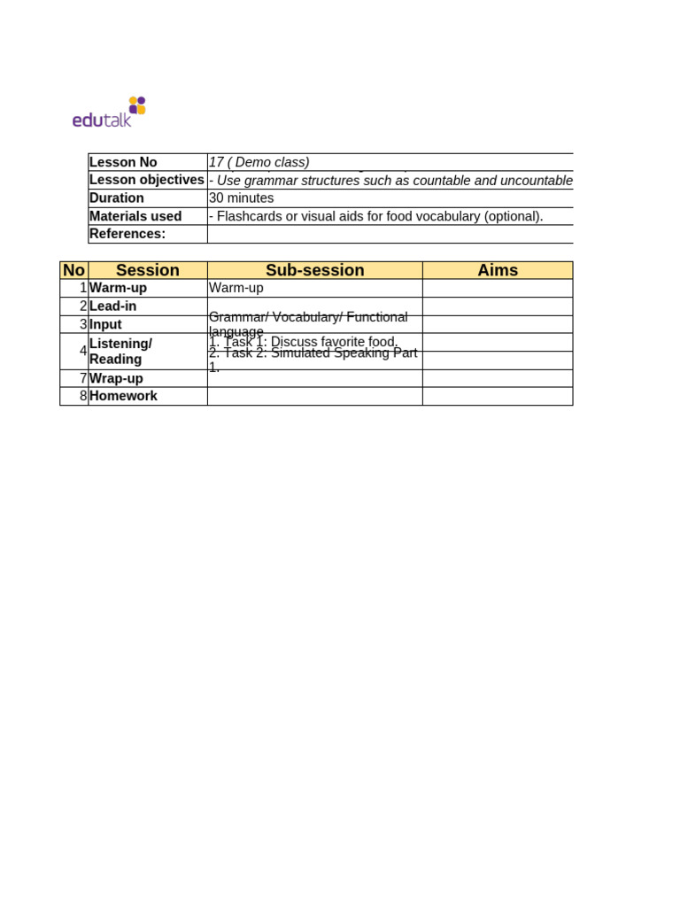 Lesson Plan Demo | PDF | Adjective | Language Mechanics