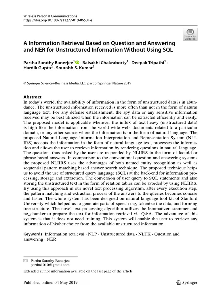 A_Information_Retrieval_Based_on_Questio | PDF | Information | Information Retrieval