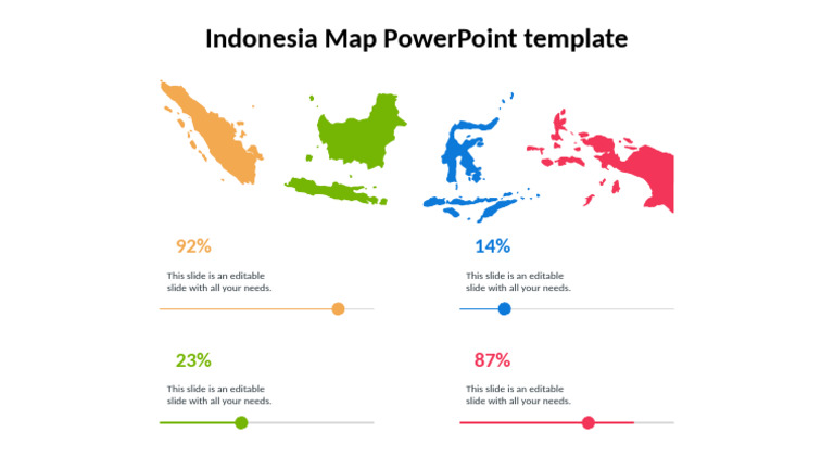 Editable Indonesia Map PowerPoint Template | PDF