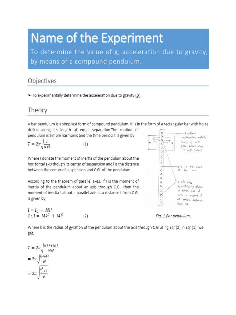 G Acceleration Due To Gravity | PDF | Pendulum | Geometry